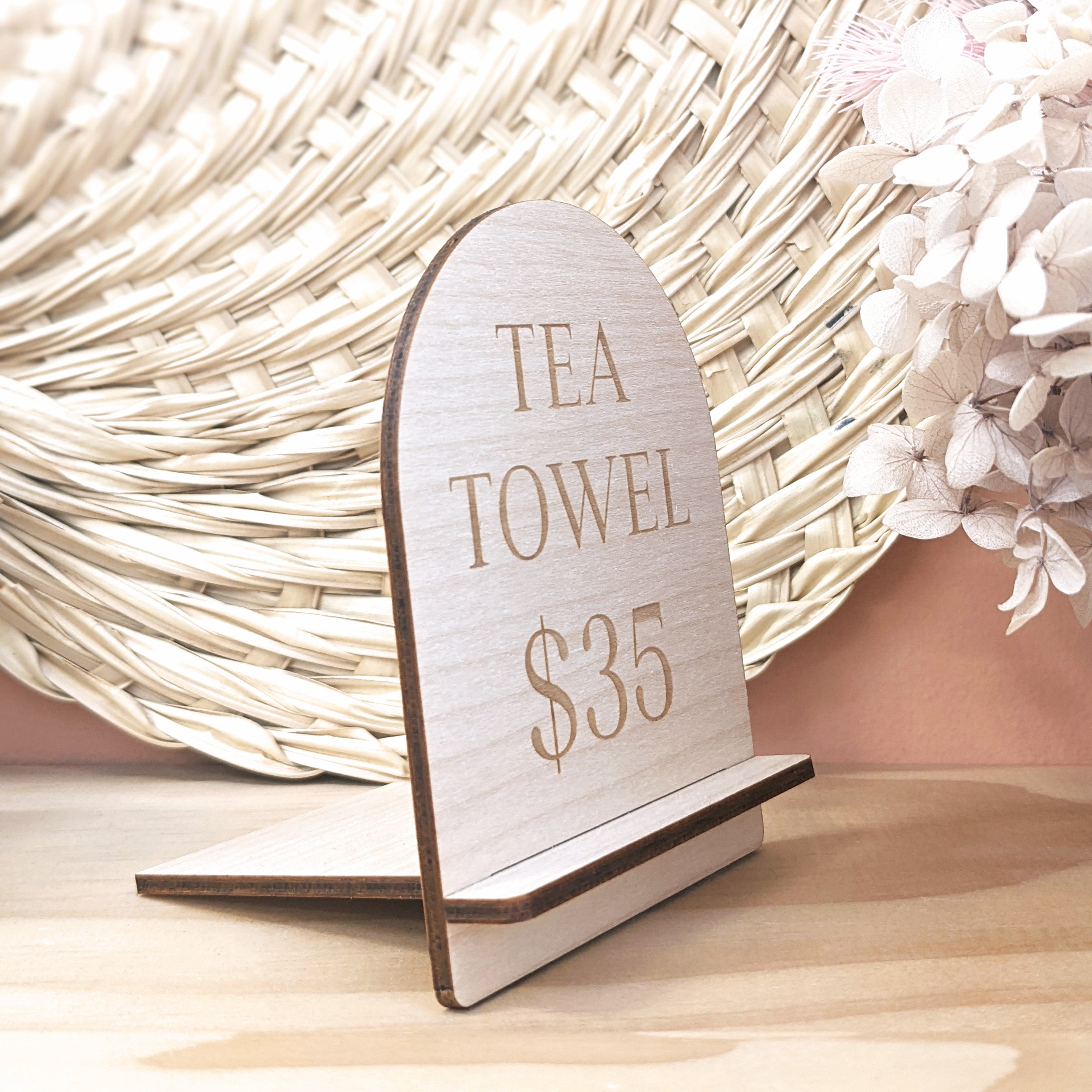 Arch Wooden Price Boards – LITTLELASERCO