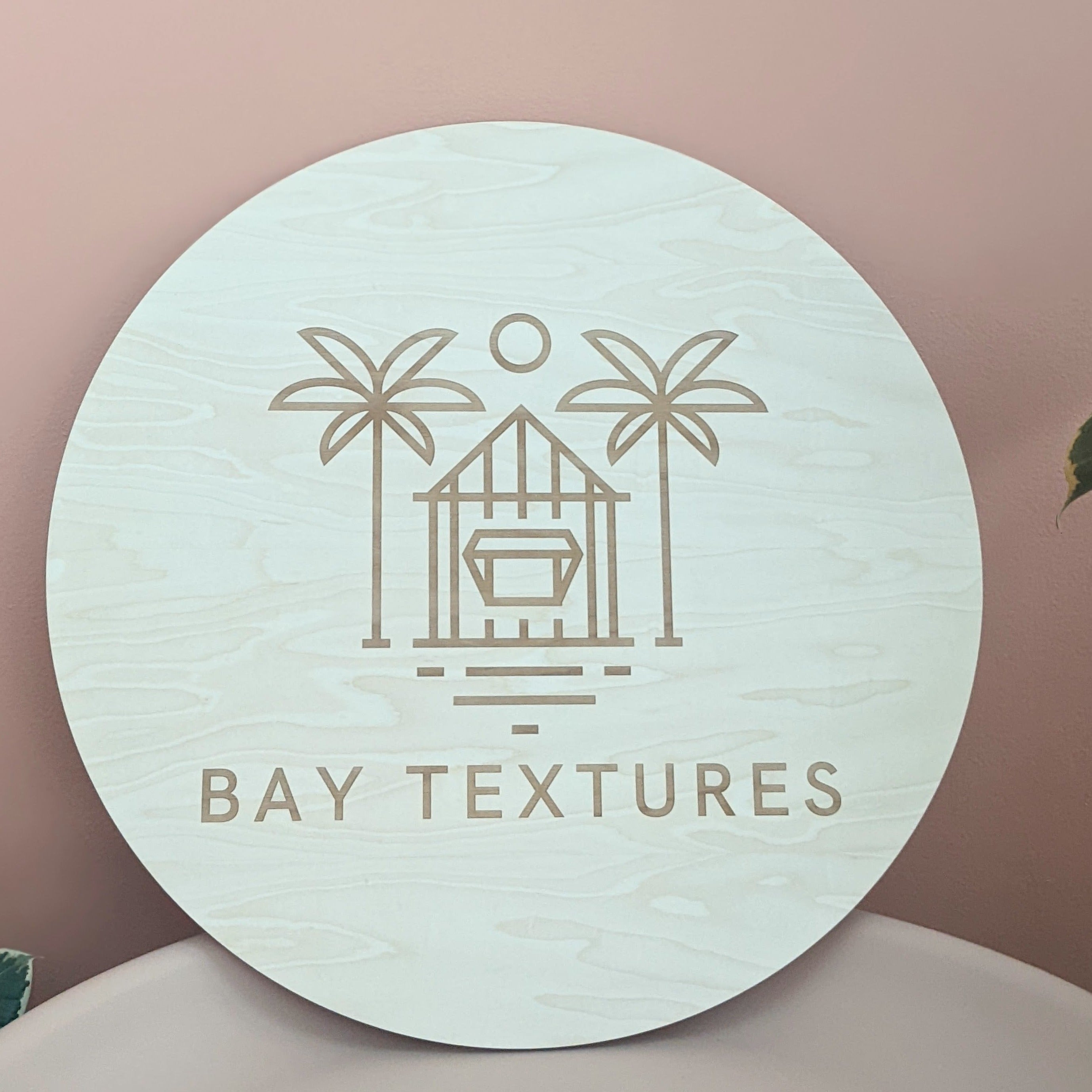 Oversized Circle Wooden Sign – LITTLELASERCO