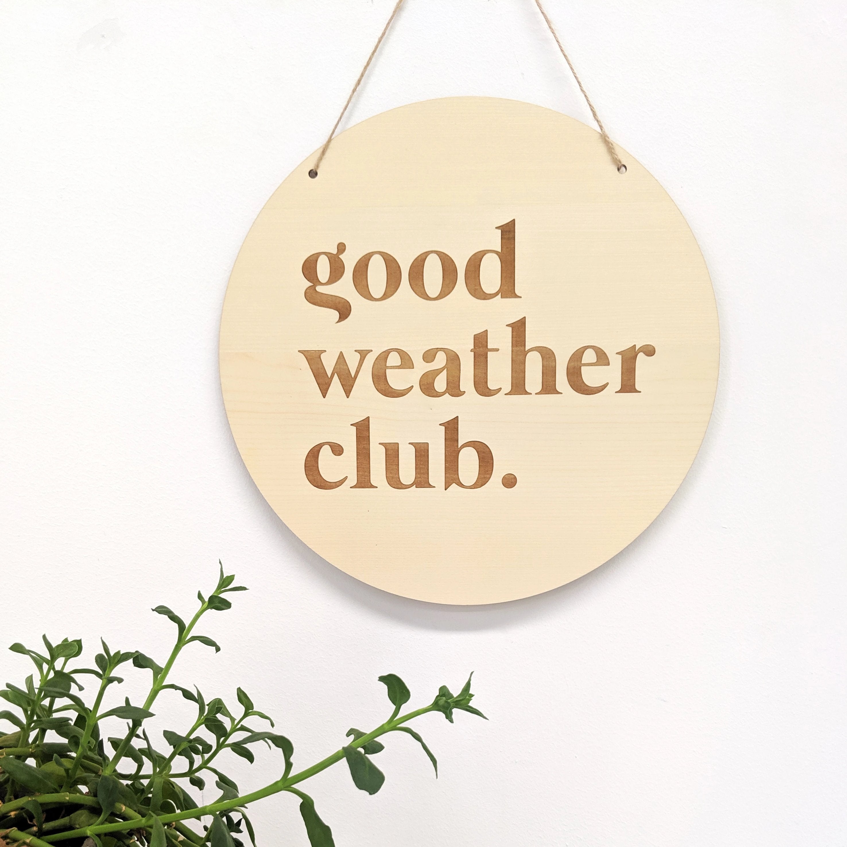 Circle Wooden Sign – LITTLELASERCO